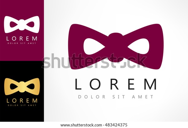 Business Logo Bow Tie Vector Stock Vector (Royalty Free) 483424375 ...