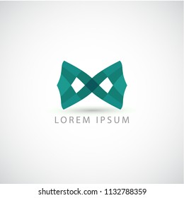 Business Logo Bow Vector Sign Stock Vector (Royalty Free) 1132788359 ...