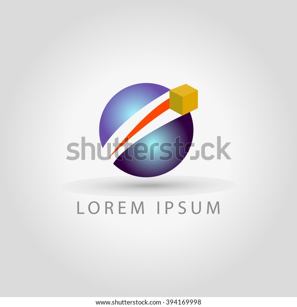 Business Logo Circle Cube Vector Sign Stock Vector (Royalty Free ...