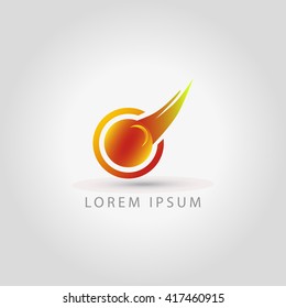 Business Logo Comet Vector Sign Stock Vector (Royalty Free) 417460915 ...