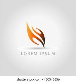 Business Logo Fire Vector Sign Stock Vector (Royalty Free) 450545656 ...