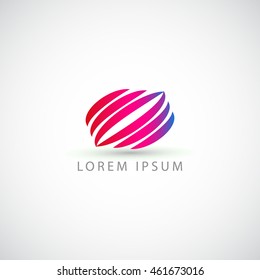 Business Logo Line Circle Vector Sign Stock Vector (Royalty Free ...