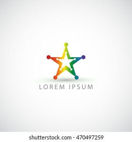 Business Logo Rainbow Star Vector Sign: เวกเตอร์สต็อก (ปลอดค่าลิขสิทธิ์ ...