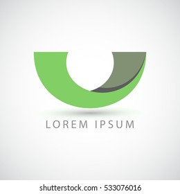 Business Logo Semicircle Vector Sign Stock Vector (Royalty Free ...
