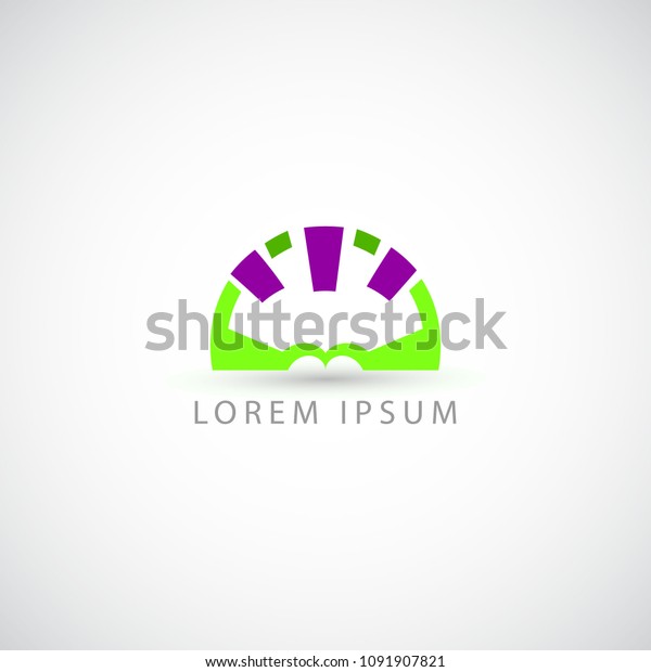Business Logo Semicircle Vector Sign Stock Vector (Royalty Free ...