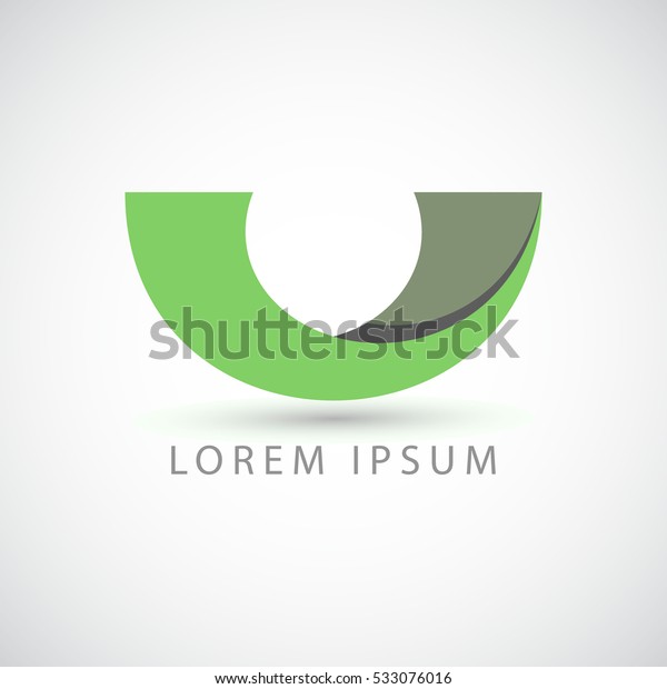 Business Logo Semicircle Vector Sign Stock Vector (Royalty Free ...