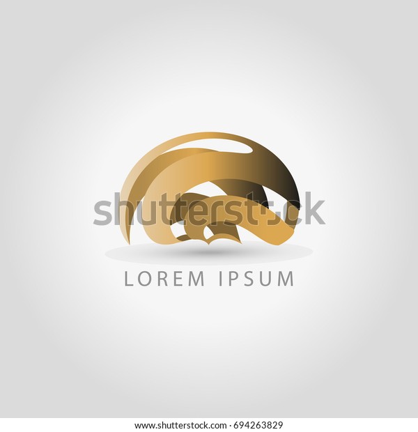 Business Logo Semicircle Vector Sign Stock Vector (Royalty Free ...
