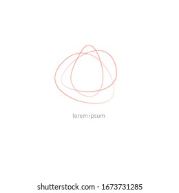 Business Logo Shape Intersecting Ellipses Abstract Stock Vector ...