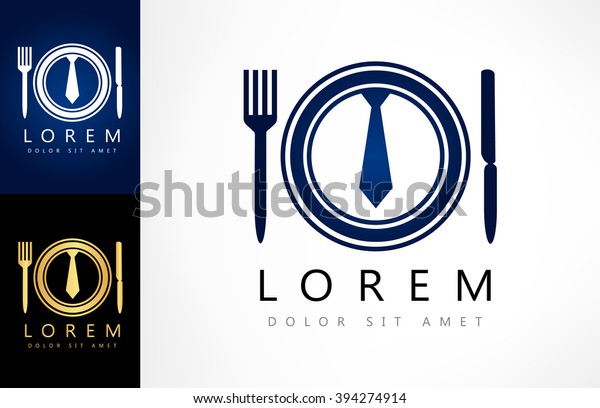 Business Lunch Logo Stock Vector (Royalty Free) 394274914 | Shutterstock