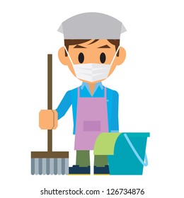 11,191 Cartoon cleaning man Images, Stock Photos & Vectors | Shutterstock