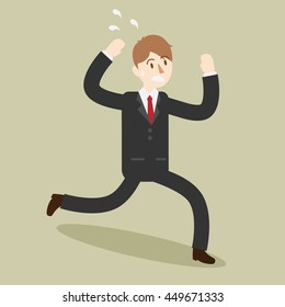 Business Man Has Serious Problem Confused Stock Vector (Royalty Free ...