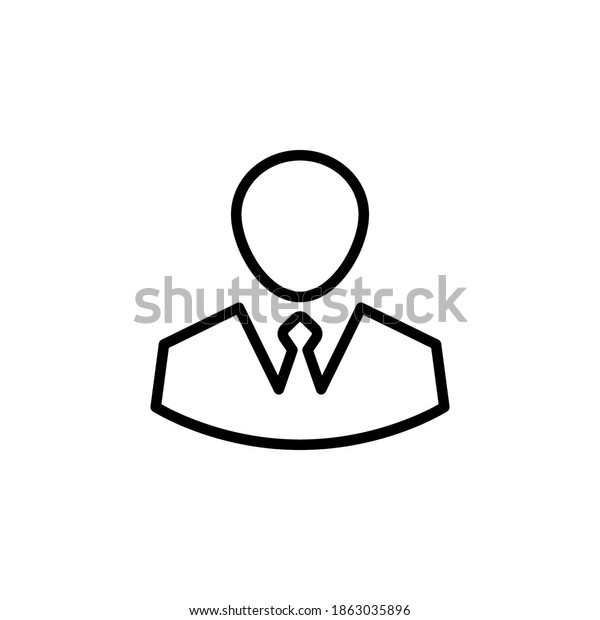 Business Man Icon Symbol Vector On Stock Vector (Royalty Free ...