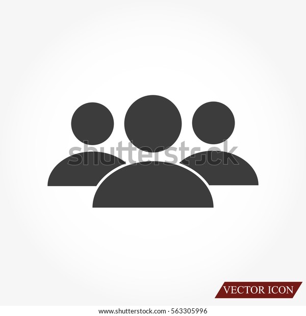 Business Man Icon Team Work Stock Vector (Royalty Free) 563305996