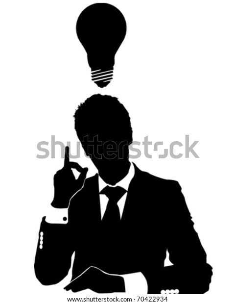 Business Man Idea Stock Vector (Royalty Free) 70422934 | Shutterstock