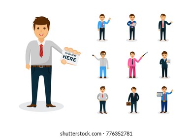 Business Man Mascots Stock Vector (Royalty Free) 776352781 | Shutterstock