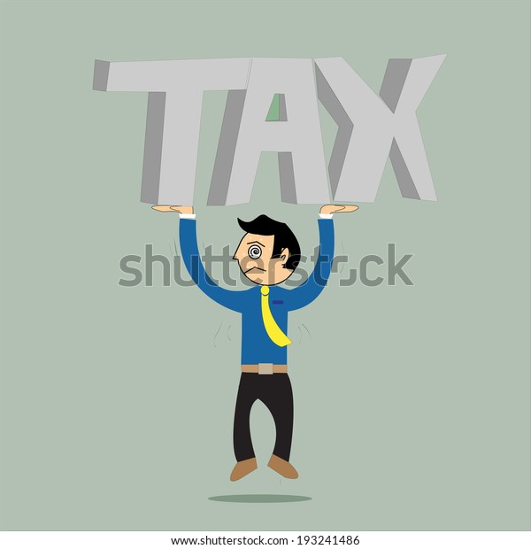 Business Man Pinned Down By Heavy Stock Vector (Royalty Free) 193241486 ...