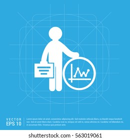 Business Man Progress Icon Stock Vector (Royalty Free) 563019061 ...