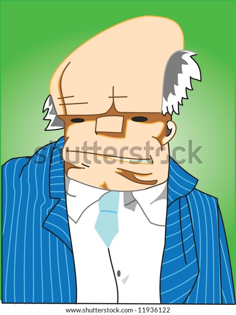 Business Man Swollen Head Stock Vector (Royalty Free) 11936122 ...