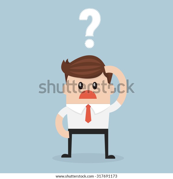 Business Man Thinking Choice Stock Vector (Royalty Free) 317691173 ...
