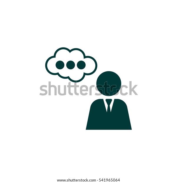 Business Man Thinking Icon Stock Vector (Royalty Free) 541965064 ...
