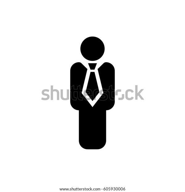 Business Man Tie Icon Vector Illustration Stock Vector (Royalty Free ...