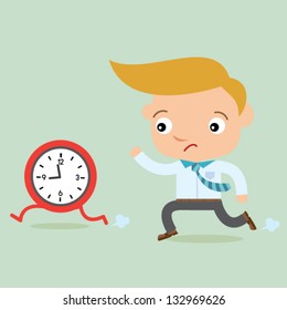 Business Man Time Stock Vector (Royalty Free) 132969626 | Shutterstock
