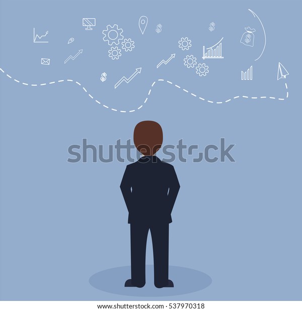 Business Man Vector Graphic Stock Vector (Royalty Free) 537970318 ...