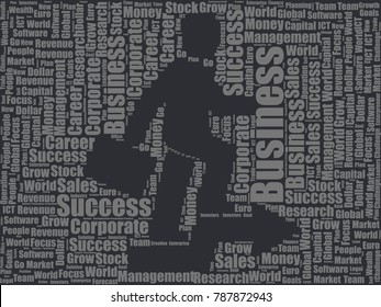 Business Man Word Cloud Design Stock Vector (Royalty Free) 787872943 ...