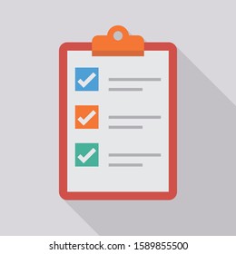 Business Management Flat Icons Task List Stock Vector (Royalty Free ...