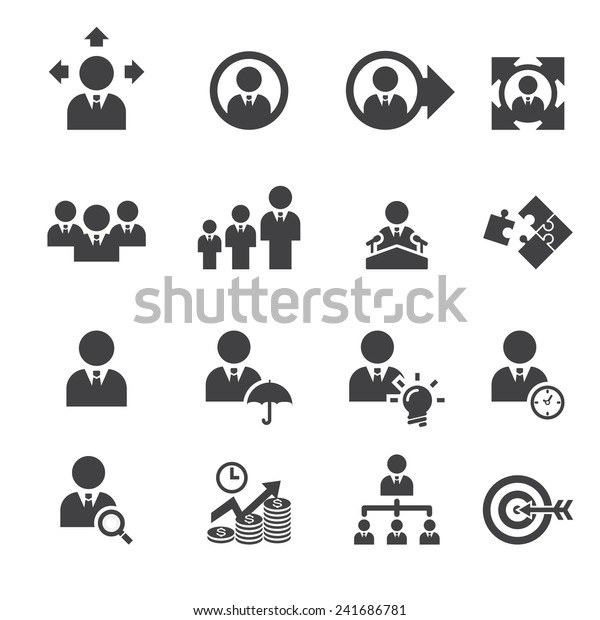 icono de administración y negocio