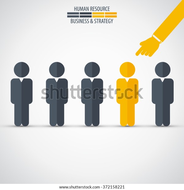 Business Management Strategy Human Resource Background Stock Vector ...