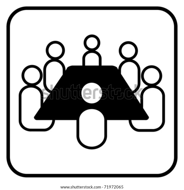 Business Meeting Icon Stock Vector (Royalty Free) 71972065