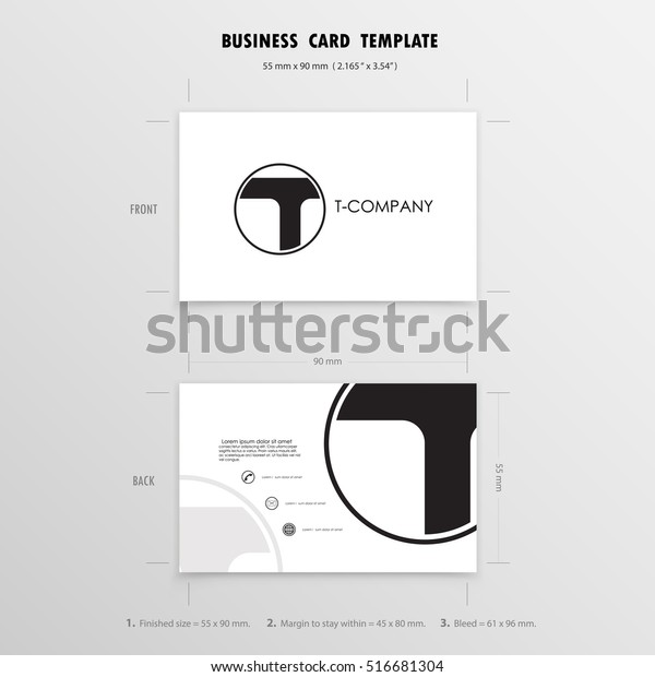 Business Name Card Templatevector Illustration: เวกเตอร์สต็อก (ปลอดค่า ...