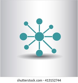 Business Network High Quality Icon Stock Vector (Royalty Free ...