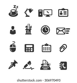 Office Icons Simplus Series Each Icon Stock Vector (Royalty Free) 118520059