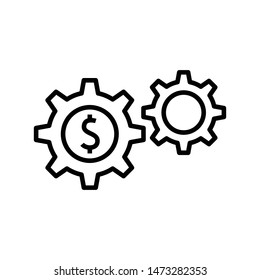 Business Operation Vector Graphics Outline Icon Stock Vector (Royalty ...