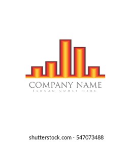 Business Orange Graph Logo Design: เวกเตอร์สต็อก (ปลอดค่าลิขสิทธิ์ ...