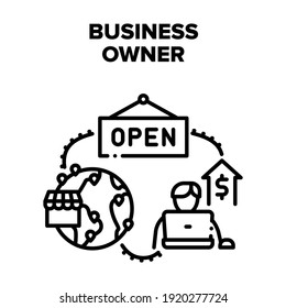 Business Owner Vector Icon Concept Business Stock Vector (Royalty Free ...