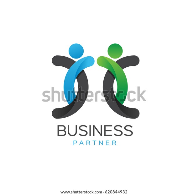 Business Partner Logo Design Template 库存矢量图（免版税）620844932