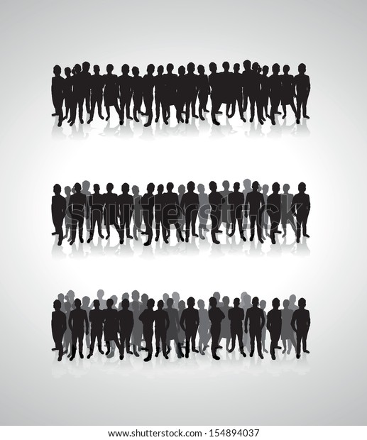 Business People Lines Stock Vector (Royalty Free) 154894037