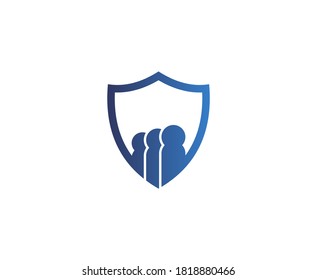 Business People Logo Shield Vector Stock Vector (Royalty Free ...
