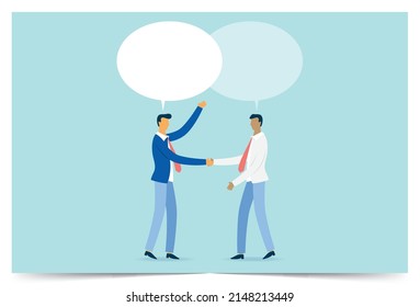 Business People Sharing Ideas Vector Illustration Stock Vector (Royalty ...