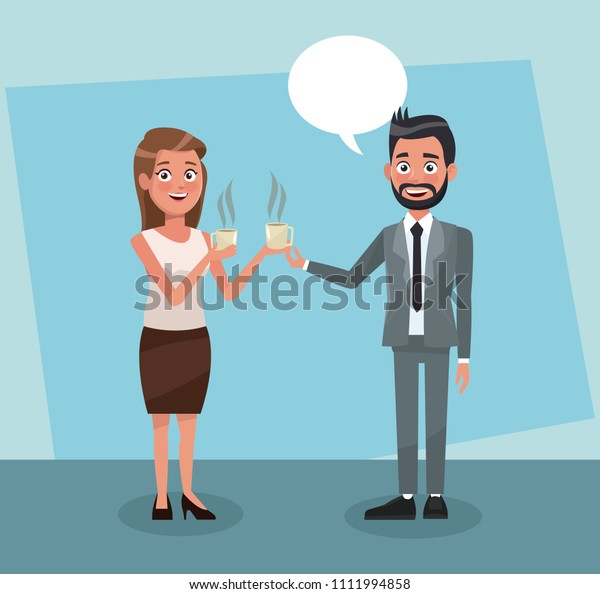 Business People Talking Stock Vector (Royalty Free) 1111994858