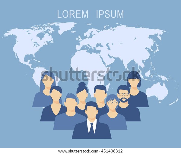 Business People Team Flat Design Vector Stock Vector (Royalty Free ...