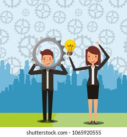 Business People Work Stock Vector (Royalty Free) 1065920555 | Shutterstock