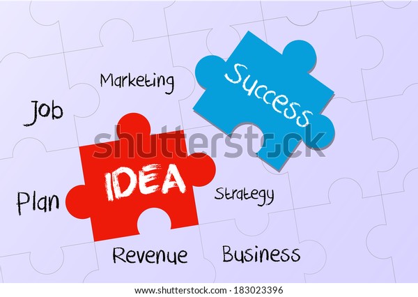 Business Plan Idea Success Stock Vector (Royalty Free) 183023396 ...