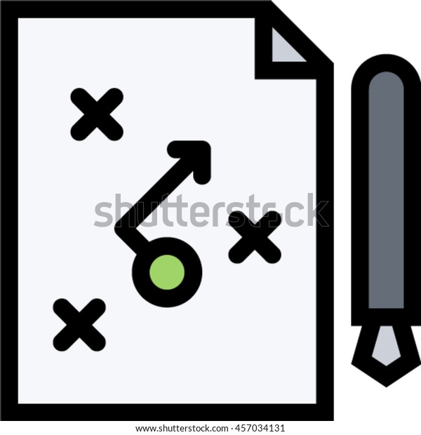 Business Plan Outline Icon Stock Vector (Royalty Free) 457034131 ...