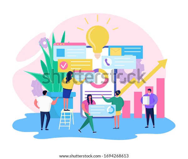Business Planning Time Vector Illustration Cartoon Stock Vector ...
