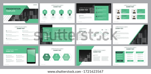 Business Presentation Backgrounds Design Template Page Stock Vector ...