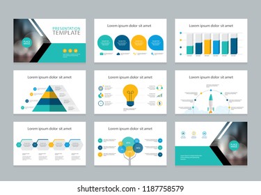 Business Presentation Cover Background Design Template Stock Vector (Royalty Free) 1187758579